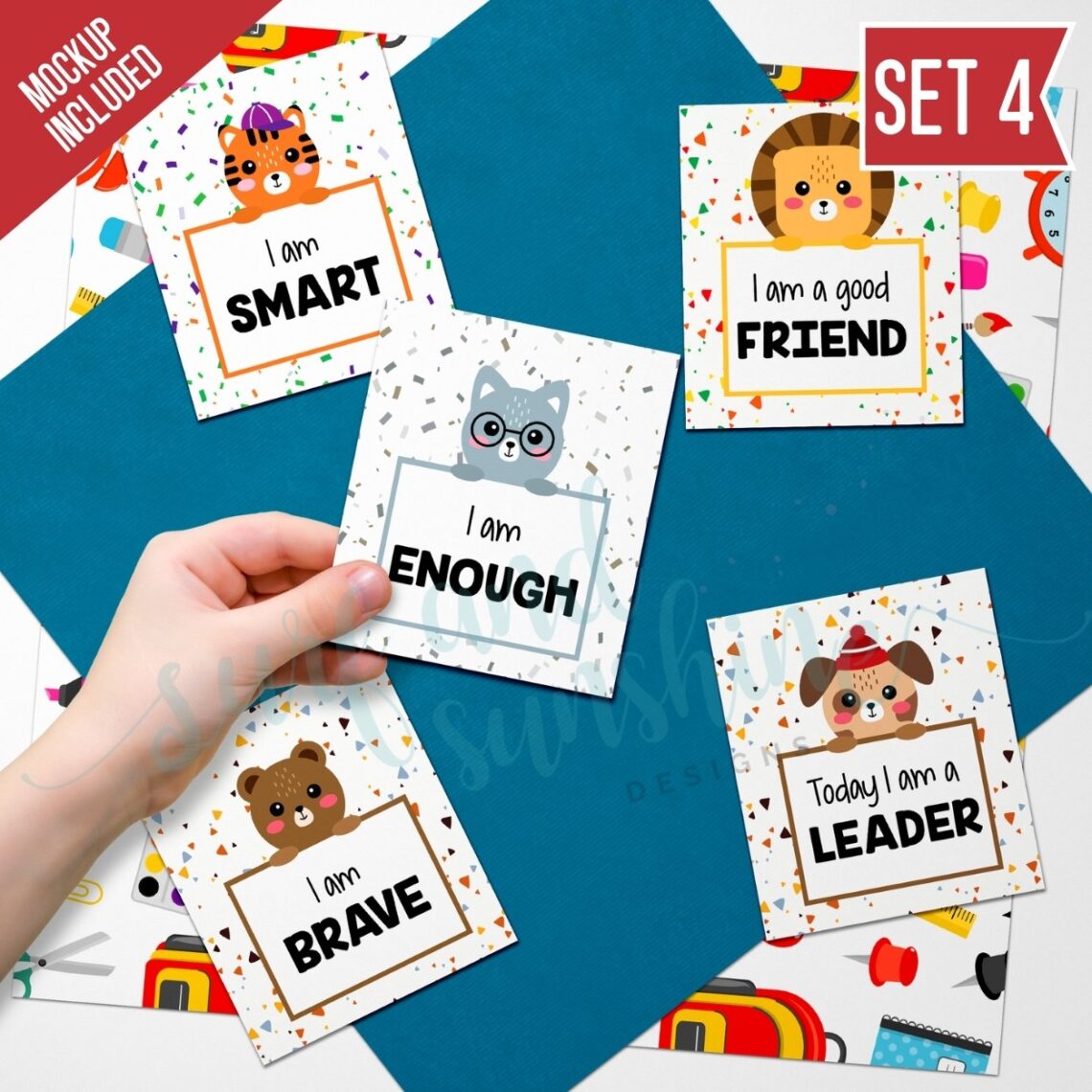 Positive Affirmation Lunchbox Notes Printable Set 4 » Surf And Sunshine ...