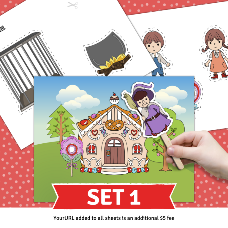 Hansel And Gretel Popsicle Stick Puppets Printable Set 1 » Surf And ...